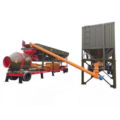China Mobile Concrete Batching Plant 25m³/h to 120m³/h Capacity with No Foundation Required | Portable Construction Equipment for sale