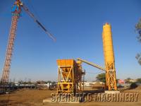 China YHZS25 Mobile Concrete Batching Plant 25m3/h Portable Wet Dry RMC Precast Mixing Plant for sale