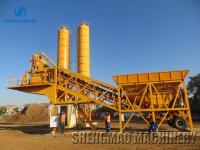 China YHZS25 Mobile Concrete Batching Plant 25m3/h Portable Wet Dry RMC Precast Mixing Plant for sale