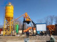 China HZS Stationary Concrete Batching Plant 25-180 m³/h Capacity with Skip Hoist and Belt Conveyor Options for sale
