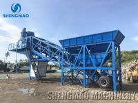 China YHZS60 Mobile Concrete Batching Plant 85kW Electric with Aggregate System 17.7x3.6x8.2m Dimensions for sale