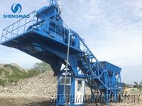 China YHZS60 Mobile Concrete Batching Plant 85kW Electric with Aggregate System 17.7x3.6x8.2m Dimensions for sale