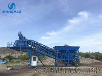 China YHZS60 Mobile Concrete Batching Plant 85kW Electric with Aggregate System 17.7x3.6x8.2m Dimensions for sale
