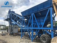 China YHZS60 Mobile Concrete Batching Plant 85kW Electric with Aggregate System 17.7x3.6x8.2m Dimensions for sale