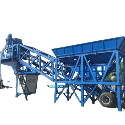 China YHZS60 Mobile Concrete Batching Plant 85kW Electric Batching Machine 17.7×3.6×8.2m CE Certified for sale