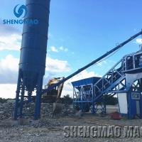 China YHZS60 Mobile Concrete Batching Plant 85kW Electric Batching Machine 17.7×3.6×8.2m CE Certified for sale
