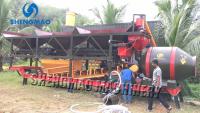 China YHZM30 30m3/H Mobile Concrete Batching Plant with 50T Silo and ±1% Weighing Accuracy for sale