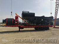 China Mobile Concrete Batching Plant 100m³/H with Horizontal Cement Silo - No Foundation Required for Easy Relocation for sale