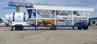 China RMC Mobile Concrete Batching Plant 20-120m³/h Capacity No Foundation Required Portable Mixing Equipment for sale