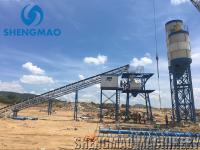 China HZS60 Concrete Batching Plant - 60 m³/h Capacity with JS1000 Mixer and 2×18.5 kW Motor Power for sale