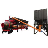 China YHZM Series Mobile Concrete Batching Plant - 20 to 100 m³/h Capacity with 50T Cement Silo for sale