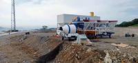 China Trailer Mixer Mobile Concrete Batching Plant Mix Mini Small Portable Machine for sale