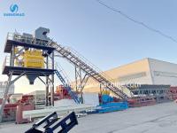 China Electric Concrete Batching Plant 34KW Power Foundation-Free Design with 25-75 m³/h Capacity for sale