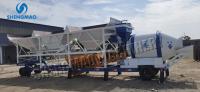 China Drum Overhead Type Batching Plant Machine Mobile Concrete Plant for sale