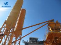 China Mobile Concrete Batching Plant 20-120m3/h Twin Shaft Mixer Belt Conveyor for sale