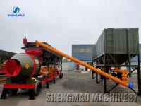 China Portable Concrete Batching Plant 20-100m³/h Capacity with Mobile Chassis and Horizontal Cement Silo for sale