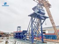 China FHZS25 Foundation-Free Concrete Batching Plant 25m3/H Capacity with Electric Power and Steel Base Construction for sale