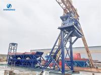 China FHZS25 Foundation-Free Concrete Batching Plant 25m3/H Capacity with Electric Power and Steel Base Construction for sale