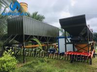 China Mobile Concrete Batching Plant 20-120 m³/h Capacity with Drum & Twin-Shaft Mixer Options for Construction Sites for sale