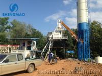 China HZS Skip Hoist Concrete Batching Plant 25-75 m³/h with Automatic Panel Control System for sale