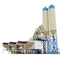 China HZS Stationary Concrete Batching Plant 50-180 m³/h Capacity with Skip Hoist and Belt Conveyor Options for sale