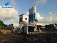 China HZS Stationary Concrete Batching Plant 50-180 m³/h Capacity with Skip Hoist and Belt Conveyor Options for sale