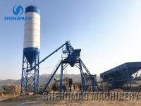 China HZS25 Mini Stationary Concrete Batching Plant 25m3/h Portable Cement Mixing Equipment for sale
