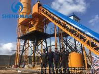 China HZS Belt Type Stationary Concrete Batching Plant with Computer Control System - 60 to 240 m³/h Production Capacity for sale