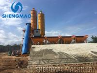 China HZS Belt Type Stationary Concrete Batching Plant with Computer Control System - 60 to 240 m³/h Production Capacity for sale