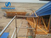 China HZS Belt Type Stationary Concrete Batching Plant with Computer Control System - 60 to 240 m³/h Production Capacity for sale