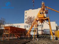 China HZS25 Hopper Bucket Stationary Concrete Batching Plant - 25m³/h Capacity, 65kW Electric Power for sale