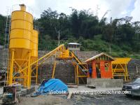 China HZG60 Dry Mix Concrete Batching Plant with 60 m³/h Capacity and 56 kW Power for Construction Projects for sale