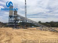 China HZS60 Concrete Batching Plant 60m³/h with German PLC Control System for Large Construction Projects for sale