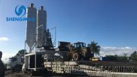 China HZS50 PLC Control Concrete Batching Plant 50m³/h with JS1000 Mixer and PLD1600 Batcher for sale