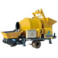China JBS40R Mobile Concrete Mixer Pump 40m³/H Capacity Trailer Mounted with 82KW Diesel Engine for sale
