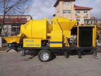 China JBS40R Mobile Concrete Mixer Pump 40m³/H Capacity Trailer Mounted with 82KW Diesel Engine for sale