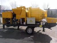 China JBS40R Mobile Concrete Mixer Pump 40m³/H Capacity Trailer Mounted with 82KW Diesel Engine for sale