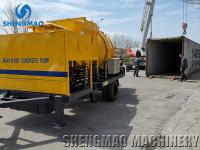 China JBS40R Concrete Mixer Pump with 40 m³/h Output and 82 kW Diesel Engine for Construction Projects for sale