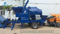 China JBS30 Electric Concrete Mixer Pump - 30 m³/h Capacity, 10 MPa Pressure, Portable Trailer Design for Construction for sale
