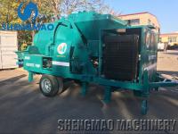 China JBS40-10-82R Hydraulic Diesel Concrete Pump Mixer Drum - 40 m³/h Output, 82 kW Power for Construction for sale