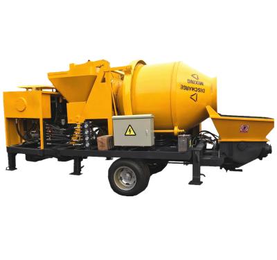 China JBS40-10-82R Mini Concrete Mixer Pump with 82KW Diesel Engine, 40m³/h Output Capacity for sale