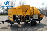 China JBS40-10-82R Mini Concrete Mixer Pump with 82KW Diesel Engine, 40m³/h Output Capacity for sale