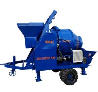 China Concrete Mixer Pump 40 m³/h Capacity with 10 MPa Pressure - Diesel/Electric Powered for Building Construction for sale