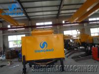 China Concrete Mixer Pump 40 m³/h Capacity with 10 MPa Pressure - Diesel/Electric Powered for Building Construction for sale