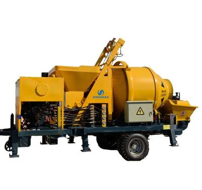 China JBS30R Portable Diesel Concrete Mixer Pump - 100m Vertical Reach, 4.5 Ton Weight for Construction Projects for sale