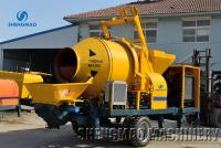 China JBS30R Portable Diesel Concrete Mixer Pump - 100m Vertical Reach, 4.5 Ton Weight for Construction Projects for sale