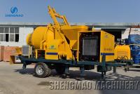 China JBS30R Diesel Concrete Mixer Pump 30M3/H Mobile Concrete Machine with 100m Height Reach for sale