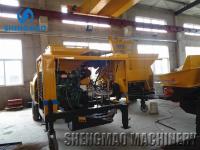 China JBS30R Diesel Concrete Mixer Pump 30M3/H Mobile Concrete Machine with 100m Height Reach for sale
