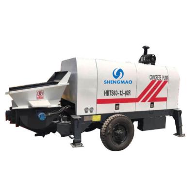 China HBTS60R Diesel Concrete Trailer Pump 80m³/h Capacity with 13MPa Pressure for Construction Projects for sale