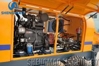 China Stationary Concrete Trailer Pump Diesel 40m³/h Capacity 160m Vertical Reach for Construction Projects for sale